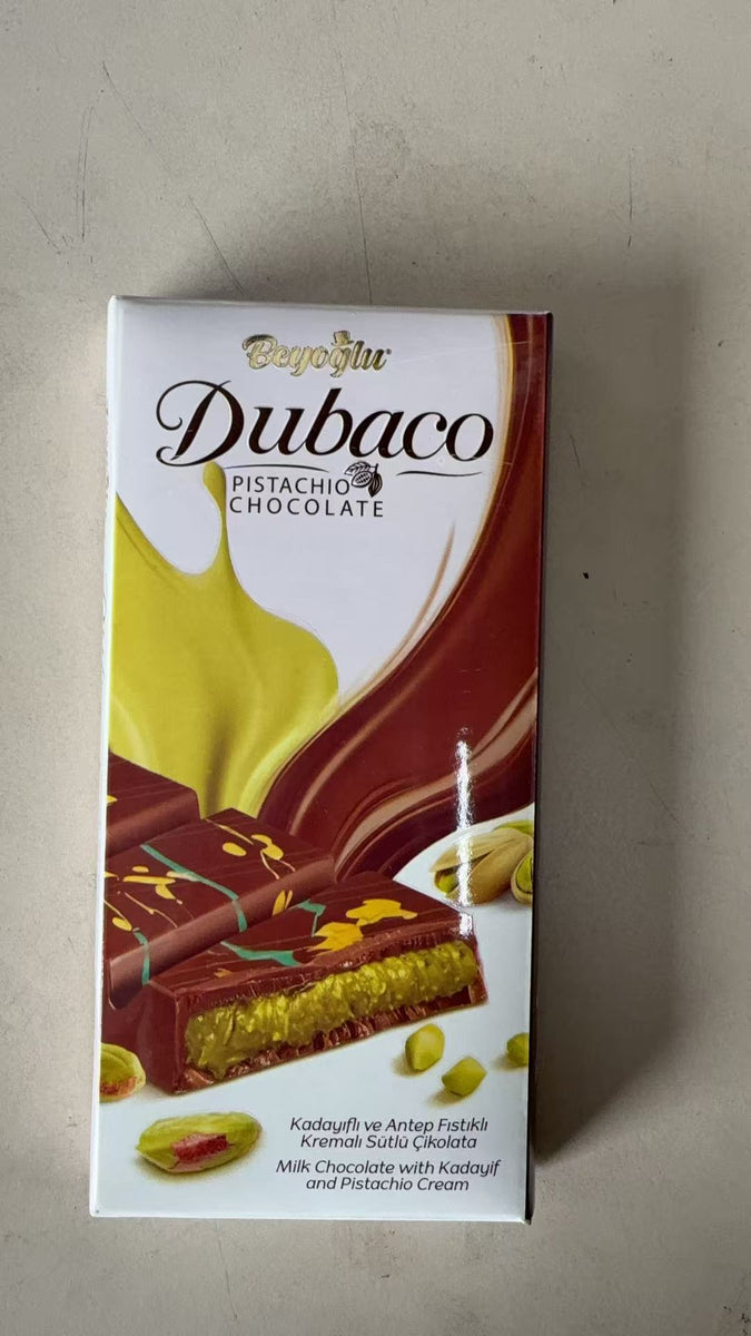 Dubaco Dubai Chocolate - Milk Chocolate Pistachio 200g – St Kilda ...