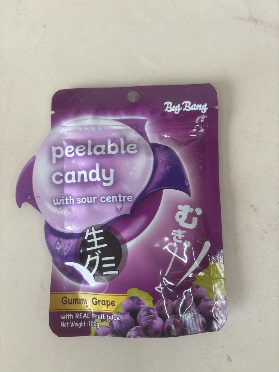 Big Bang Peelable Candy with Sour Centre 100g - Grape – St Kilda Family ...