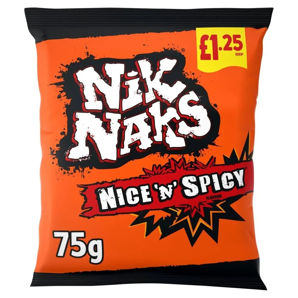 Nik Naks Nice 'N' Spicy Crisps 75g BB 25/01/25 – St Kilda Family Mart