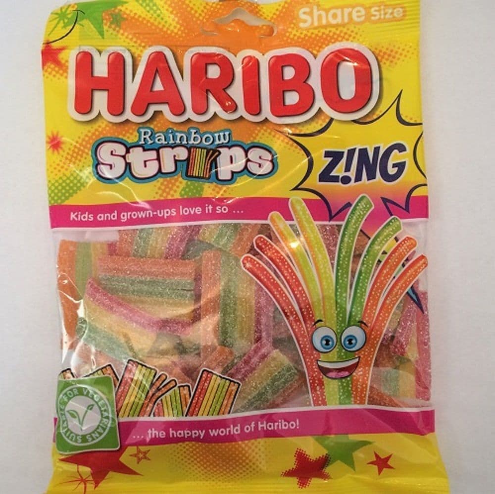Haribo Rainbow Stripes Zing 130g – St Kilda Family Mart